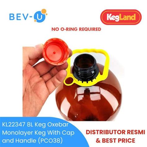 Jual 8l Oxebar Mono Polymer Keg With Cap Botol Plastik Karbonasi