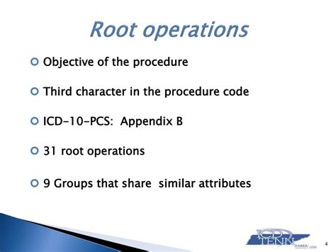 PPT Introducing ICD PCS Root Operation Group PowerPoint Presentation ID