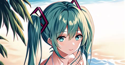 初音ミク 初音ミク Hatsune Miku Bikini 1 Mayaru01のイラスト Pixiv