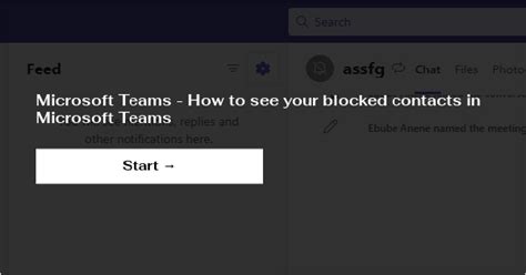 Microsoft Teams How To See Your Blocked Contacts In Microsoft Teams