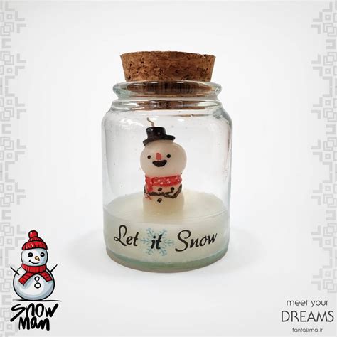 شمع آدم برفی