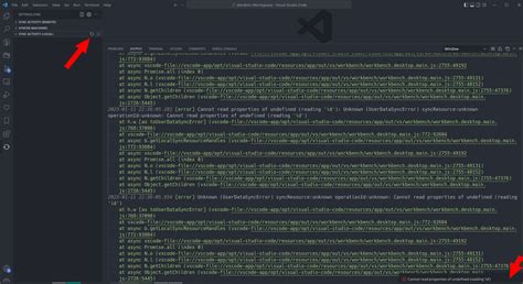 Error Cannot Read Properties Of Undefined Reading Id Issue Microsoft Vscode