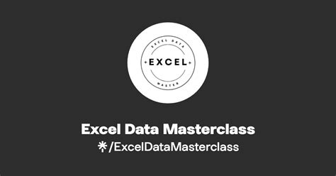 Excel Data Masterclass Instagram Facebook Tiktok Linktree