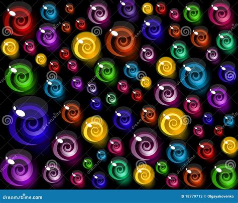 Background Of Colorful Decorative Candy Elements Stock Vector