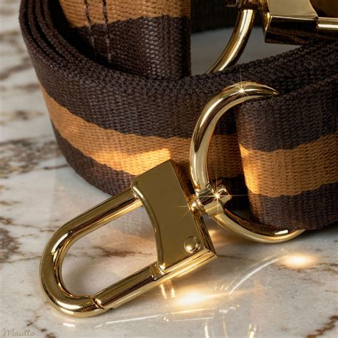 Dark Brown And Golden Honey Strap For Lv Pursesbags Adjustable