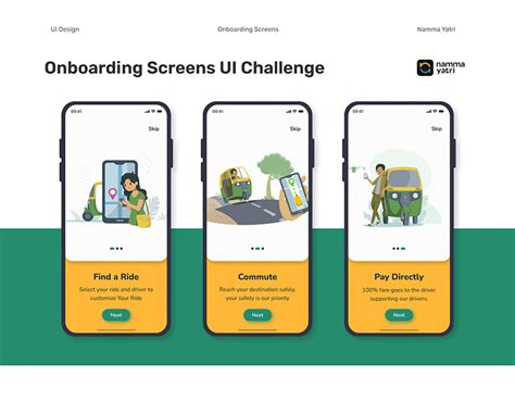 Onboarding Screens Ui Challenge Auto Booking App Behance