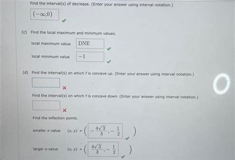 Solved Consider The Following Function If An Answer Does Chegg