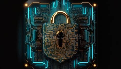 Data Protection Cybersecurity Digital World Generative Ai Stock Illustration Illustration Of