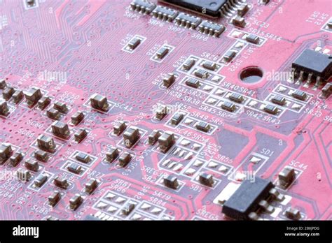 Microchip Of The Electronic Control Unit Cpu Chipset On Printed