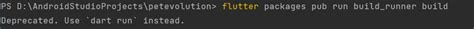 Deprecation Flutter Package Pub Run · Issue 405 · Fluttergen