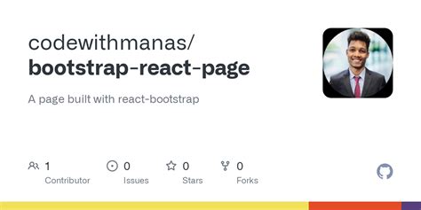 Github Codewithmanas Bootstrap React Page A Page Built With React Bootstrap