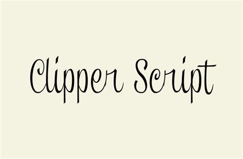 clipper script font all free fonts