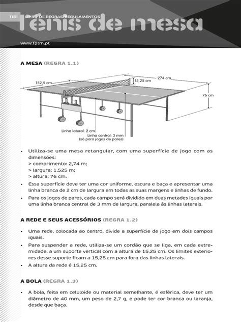 Regras Do Ténis De Mesa Explicadas Pdf Tênis De Mesa