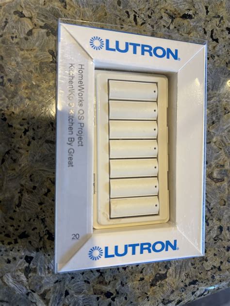 Lutron Homeworks Rkd W7b La E 7 Button Replacement Keypad Light Almond