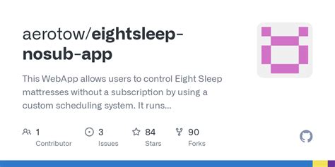 Github Aerotoweightsleep Nosub App This Webapp Allows Users To Control Eight Sleep