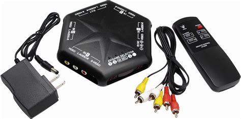 Buy RCA Splitter With Way Audio Video Port Input Output Audio Video AV RCA Switch Ways