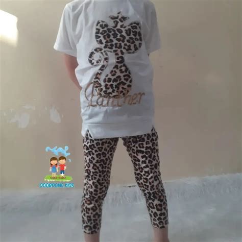 کمدا قیمت و خرید تیشرت ساپورت دخترانه پلنگ رنگ سفید سایز 35404550