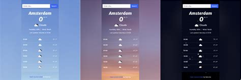 Github Sera Isovanillajsweatherapp Weather App Built In Html
