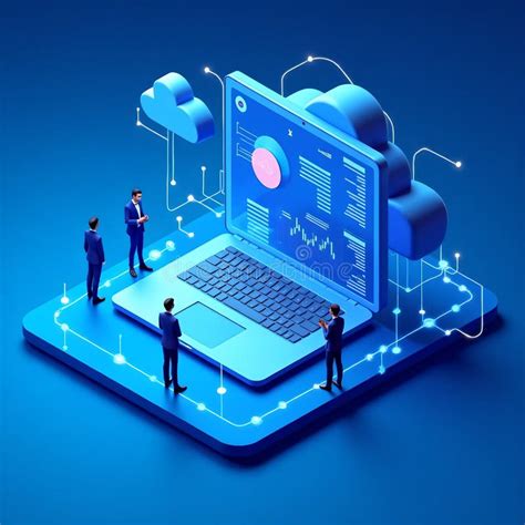 Cloud Computing And Data Analytics Concept Of Futuristic Digital