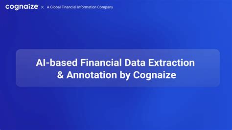 Cognaize On Linkedin Dataextraction Ai Fintech Dataautomation Financialdata Cognaize…