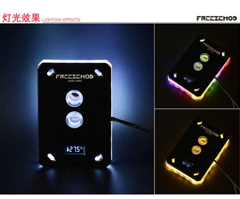 FREEZEMOD Computer Cooling CPU Full Coverage Water Cooling Head Temperature Display