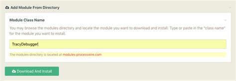 tracy debugger for processwire