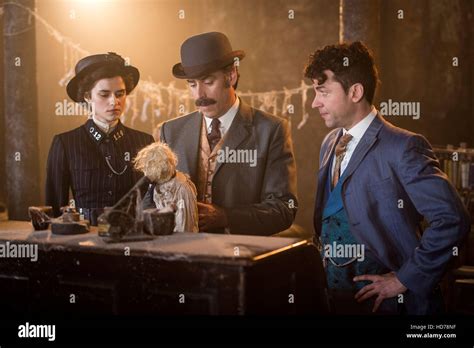 Houdini And Doyle From Left Rebecca Liddiard Stephen Mangan