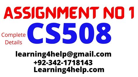 cs508 assignment 1 solution spring 2022 cs508 assignment 1 2022 cs508 assignment1 2022 youtube