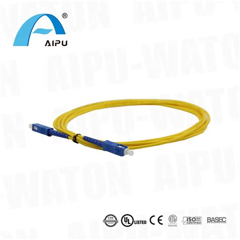 Connector Patchcords Fiber Optic Patch Cord Sc Upc APC Single Mode Simplex Connect Cable IEC Itu