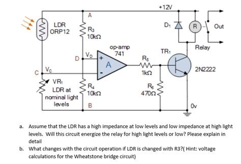 12v Ldr Relay Circuit Diagram
