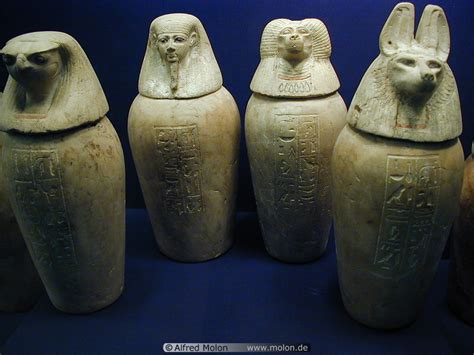 Photo Of Canopic Jars Tutankhamun Tomb Items Egyptian National Museum