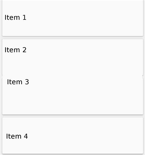 Android Cardview Rows With Multimple Items Stack Overflow