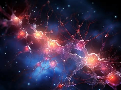 Premium Ai Image Neural Cell Neurons Connecting The Brain Generative Ai