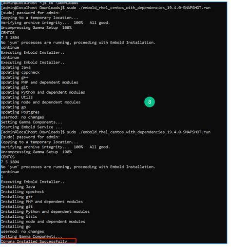 Install Standalone Corona On RHEL Or CentOS Code Quality Docs
