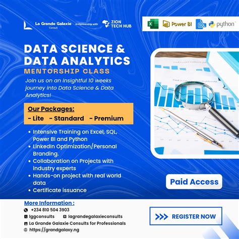 Data Science And Analytics Mentorship Class La Grande Galaxie