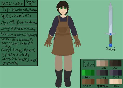 Ceder Refrence Sheet By 3litt0 On Deviantart