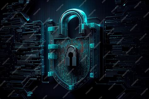 Premium Photo Conceptual Cyber Security Encryption Technique For Data Privacy Generative Ai