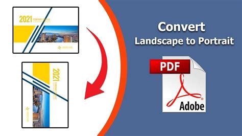 How To Convert Pdf Landscape To Portrait Using Adobe Acrobat Pro DC Landscape Portrait