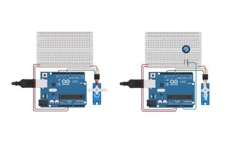 Circuit Design Servo Tinkercad