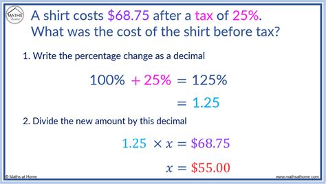 How To Calculate An Original Amount Using Reverse Percentages