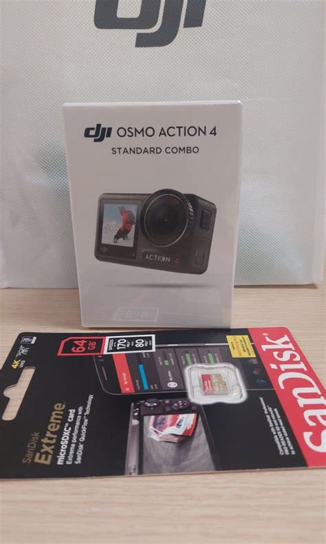 Dji Osmo Action 4 Camera With 64 Memory Card Photography Cameras On Carousell