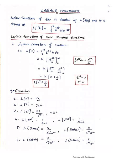 Laplace Transformations All Important Points Ma321 Stuvia Us
