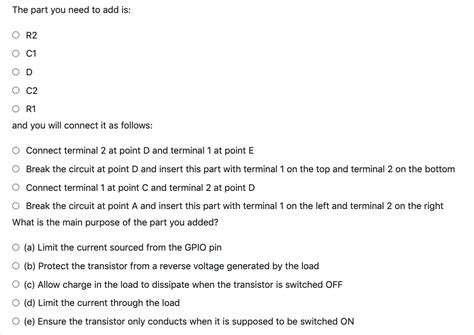 Solved You Are Using A Transistor Driver Circuit To Control