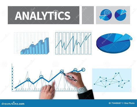 Analytics Analysis Analytic Marketing Graph Diagram Stock Image