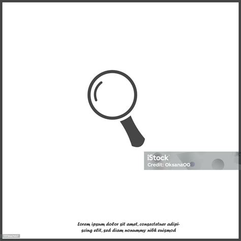 흰색 격리 된 배경에 벡터 아이콘 돋보기입니다 레이어를 그룹화하여 쉽게 편집할 수 있습니다 디자인에 대 한 0명에 대한 스톡 벡터 아트 및 기타 이미지 Istock