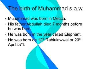 Muhammad Became A Prophet Ppt