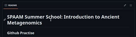 9 Introduction To Github Introduction To Ancient Metagenomics