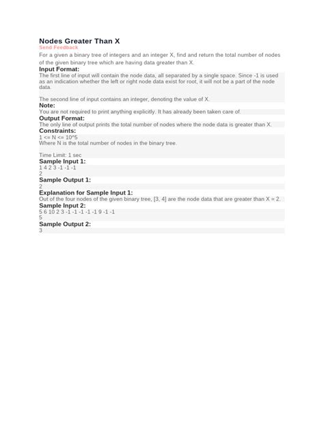 15 Nodes Greater Than X Pdf