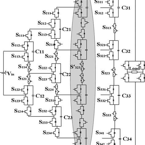 Schematic Of The Switched Capacitor Seventh Order Low Pass Ladder