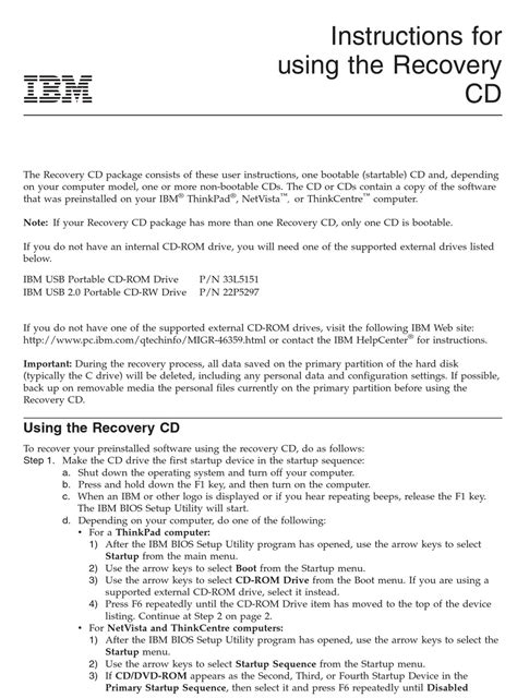 IBM THINKPAD A INSTRUCTIONS FOR USING Pdf Download ManualsLib